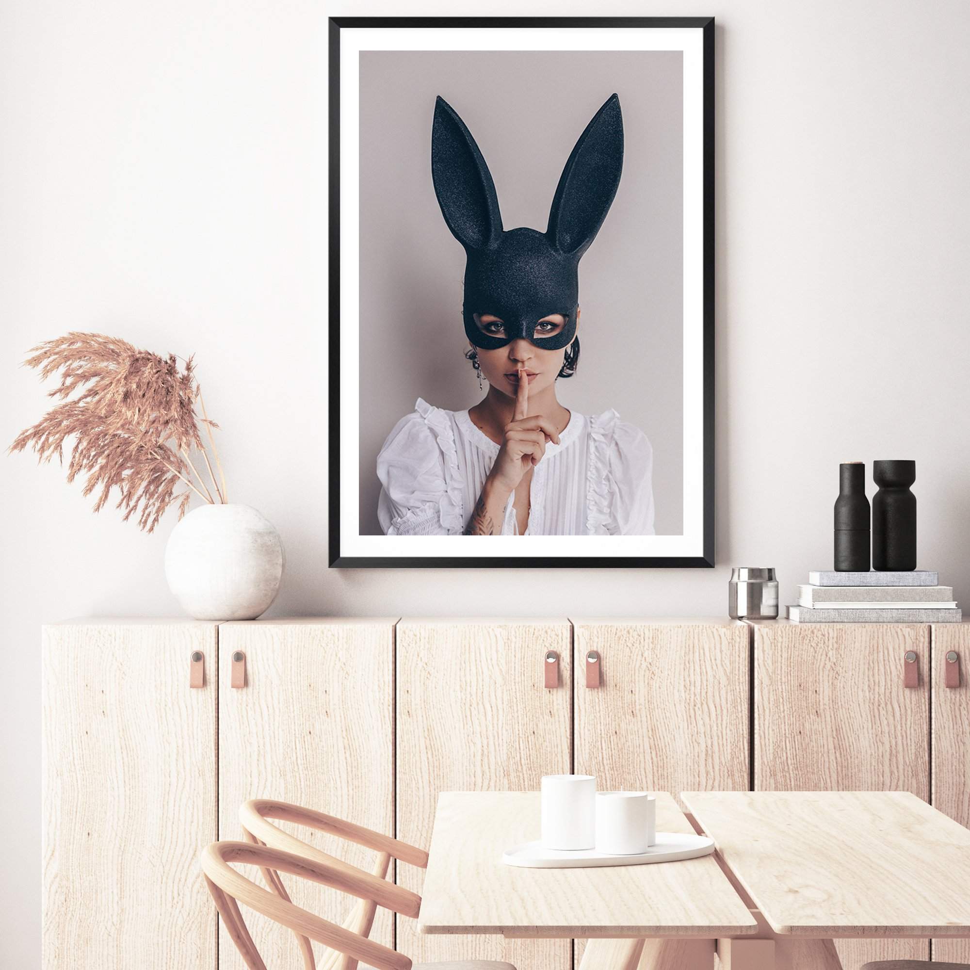 The Secret Bunny Art Print, Framed Wall Art & Canvas Print – The Paper Tree
